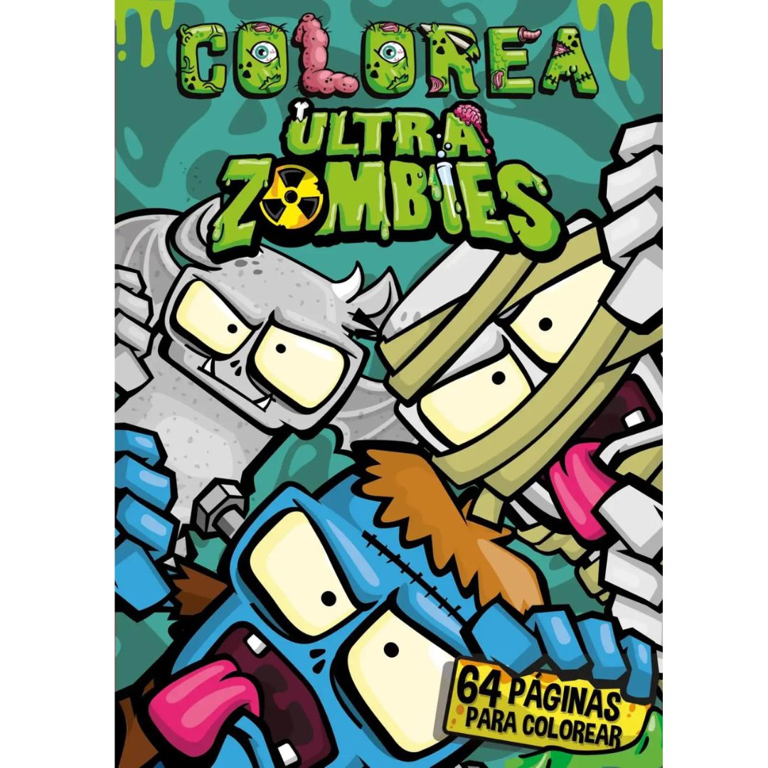 LIBRO PARA COLOREAR ULTRA ZOMBIES 64 PAGINAS – 2318 – librematica