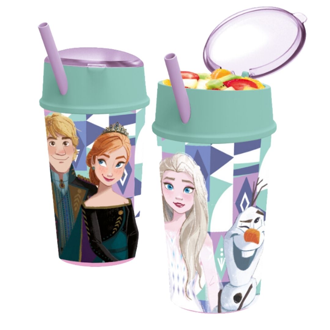 VASO FROZEN C/PORTA SNACK Y SORBETE 400ml – 1342 – librematica